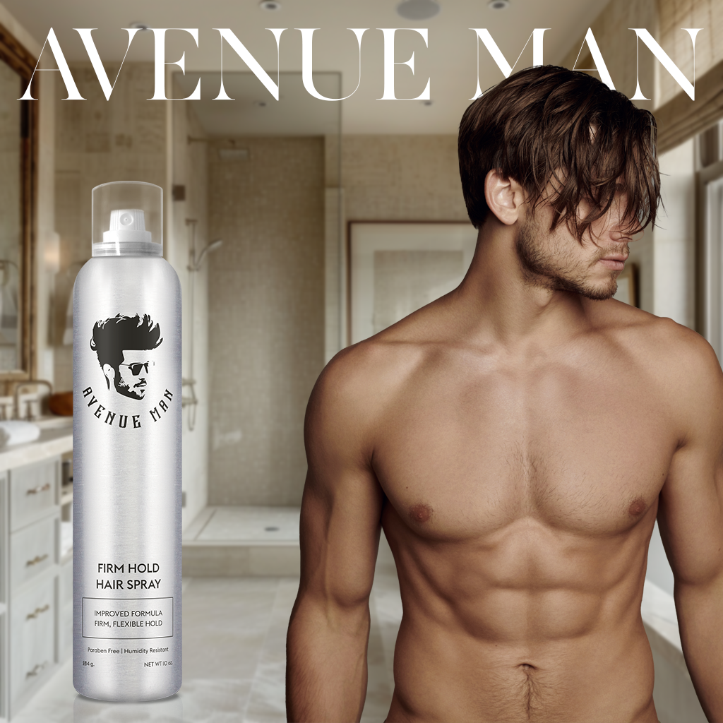 Avenue Man Firm Hold Hair Spray – Best Men's Hair Spray – Avenue Man ...